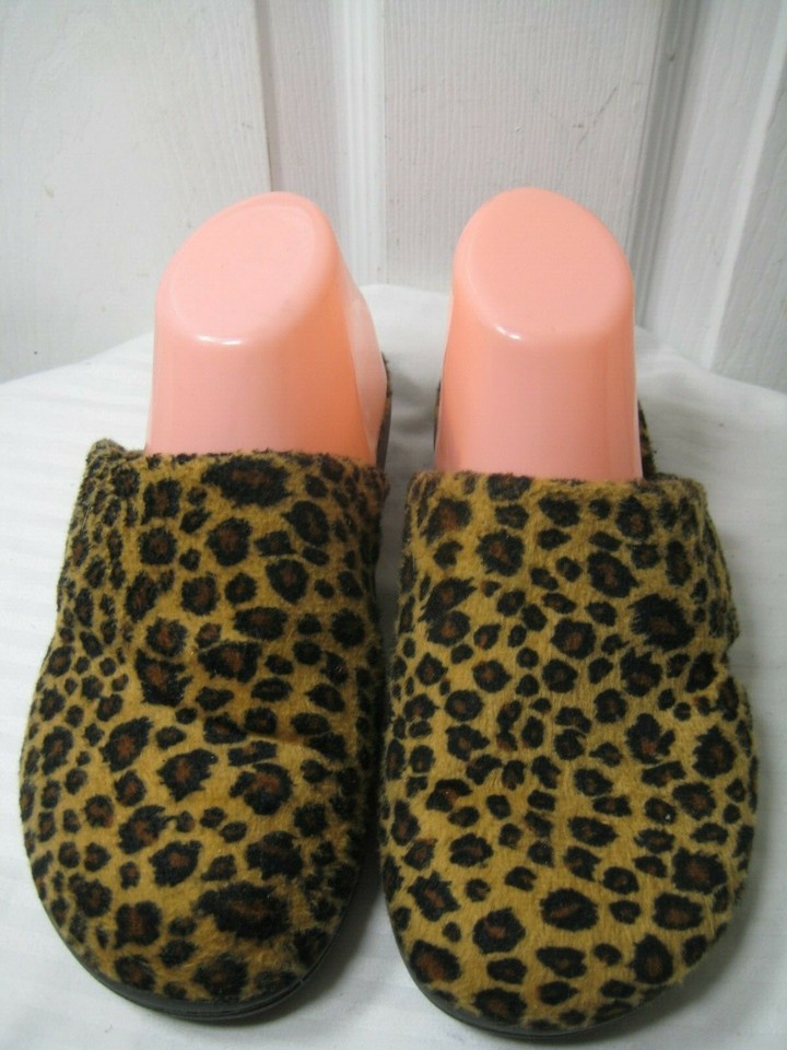 VIONIC Gemma Tan Leopard Slipper Woman's Size 37 / 6 | eBay