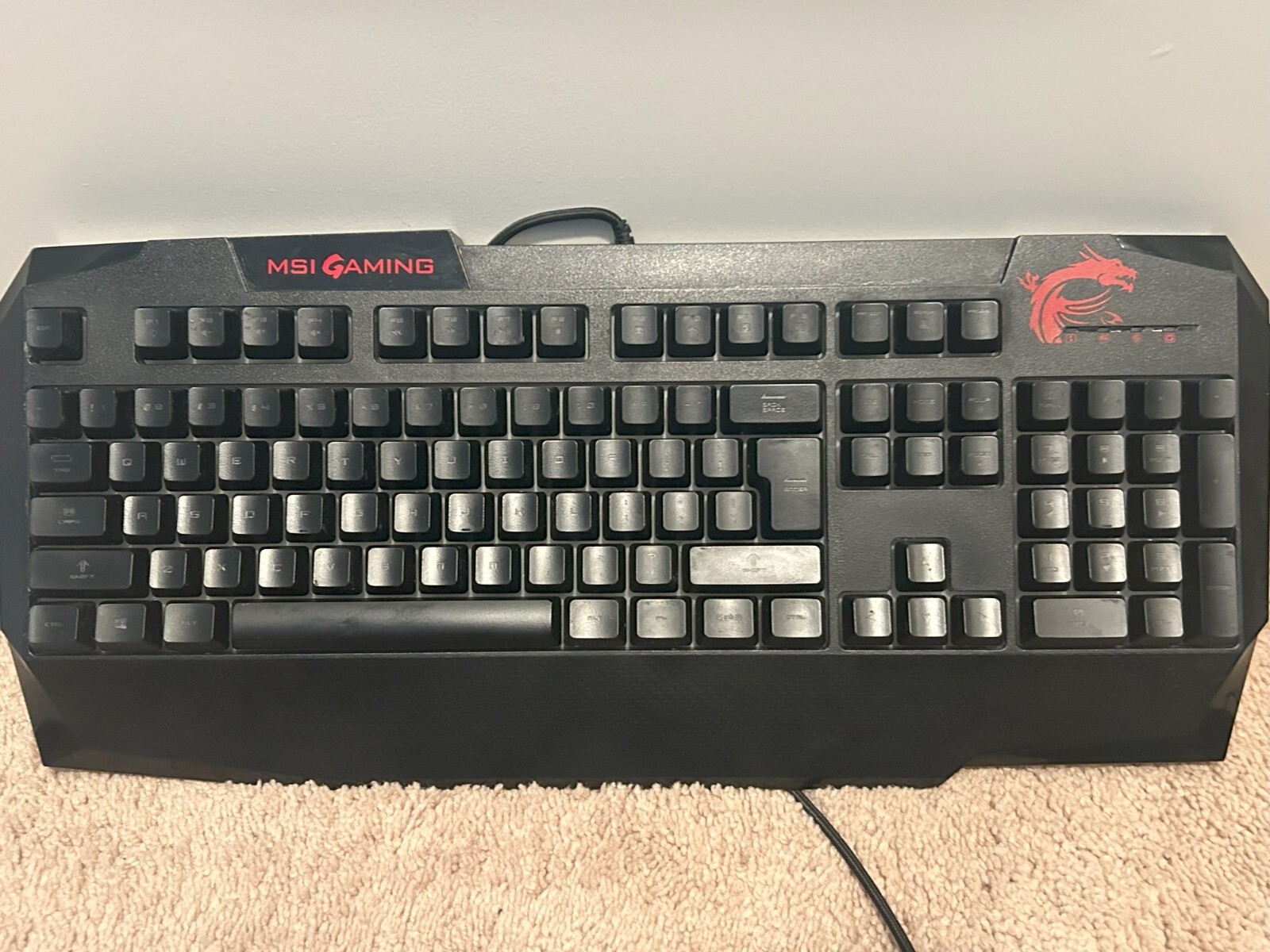MSI Interceptor DS4200 Backlit RGB Gaming Keyboard | eBay