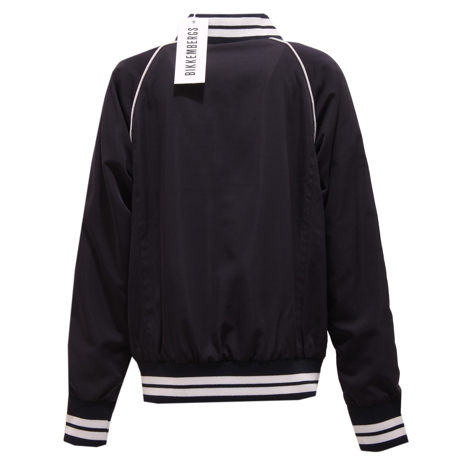 3094T giacca antivento bimbo BIKKEMBERGS blu/bianco bomber jacket kid ...