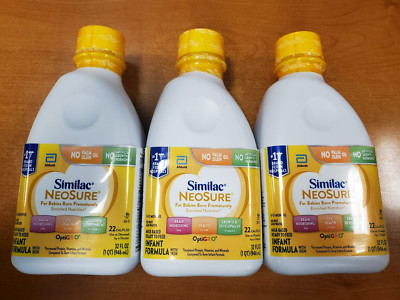 3 Pk: Similac NeoSure Premature Infant Formula Ready Feed 32oz (Ex. 2 ...