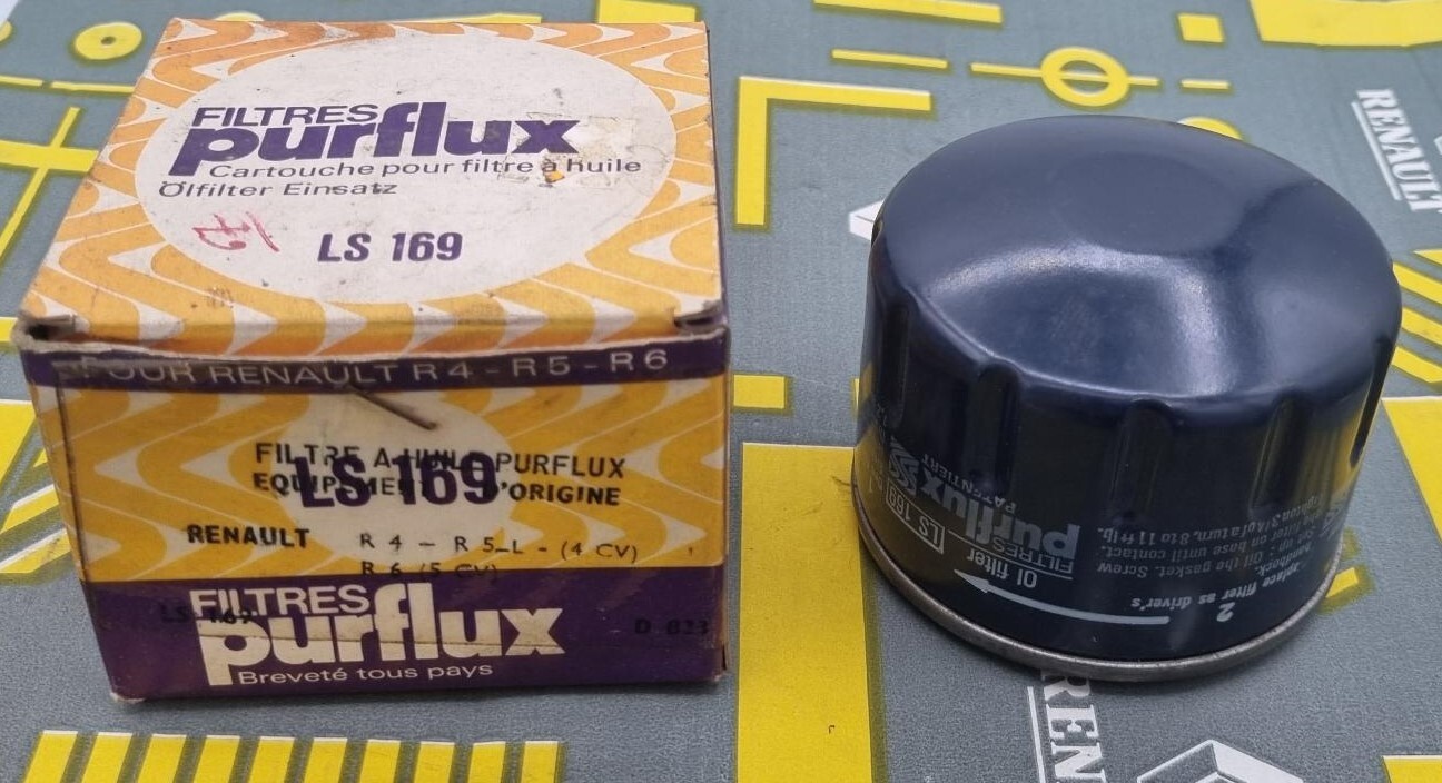 2 Filtres a Huile Purflux (LS169) Ref 7700542526 R4 5 6 15 TS 16 TS TX ...