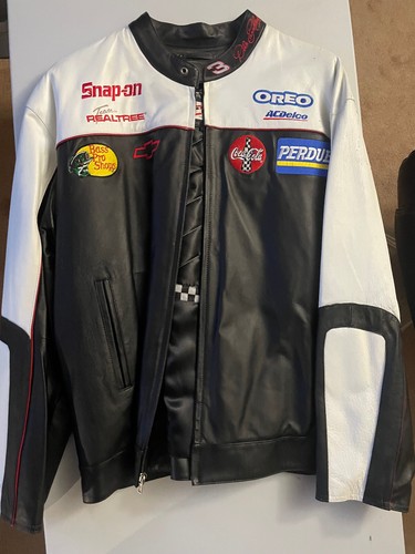 Vintage Dale Earnhardt NASCAR Leather Jacket (Chase Authentics) Men's ...