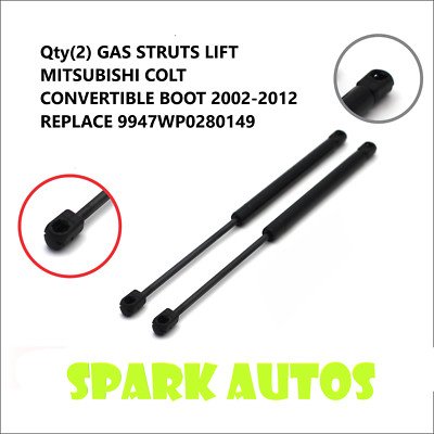 2 GAS STRUTS LIFT MITSUBISHI COLT CONVERTIBLE BOOT 2002-12 REPLACE ...