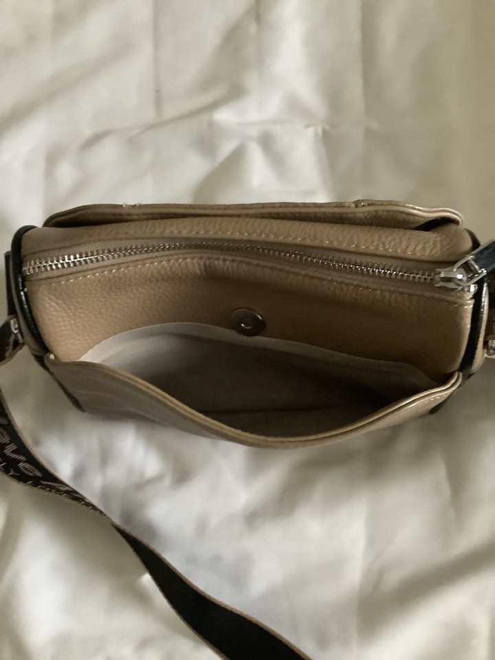 Miss Lulu Leather Cross Body Bag Caramel Brown | eBay UK