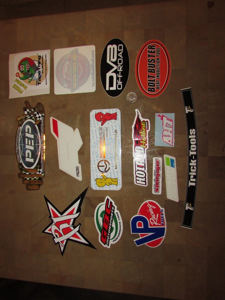 220+ Lot Car Racing Decals Rare Offroad Trucking Bumper Stickers Tool ...