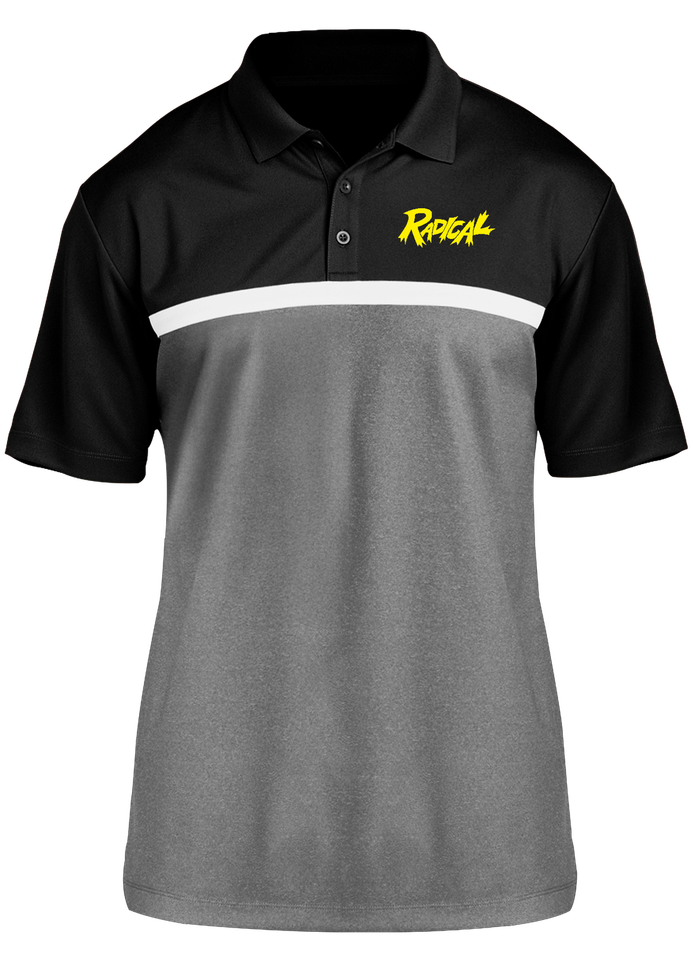 Radical Competitor Polo Black/White/Gray | eBay