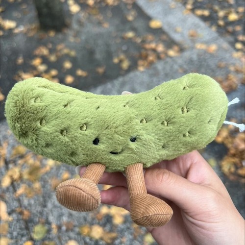 Jellycat Amusable Green Sour Pickle Plush Toy Cute Collectible Soft ...