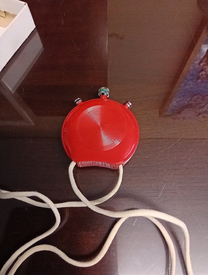 Vintage TAG HEUER Trackmaster 8047 Red Stopwatch in Original Box | eBay