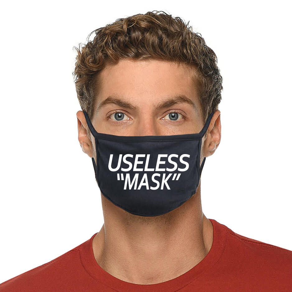 USELESS Face Mask 4pcs Lot Reusable Fabric Cotton Cloth Cover Funny ...