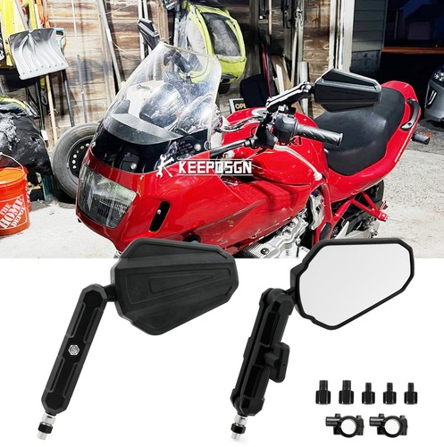 2x For Suzuki Bandit 600 1200 1250 Side Mirrors Adjustable Rearview + 7 ...