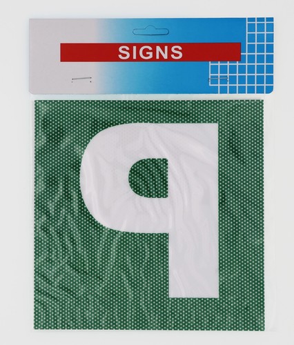 2 Pcs Green P Plates Probationary Driver Car Sign Reusable Peel And ...