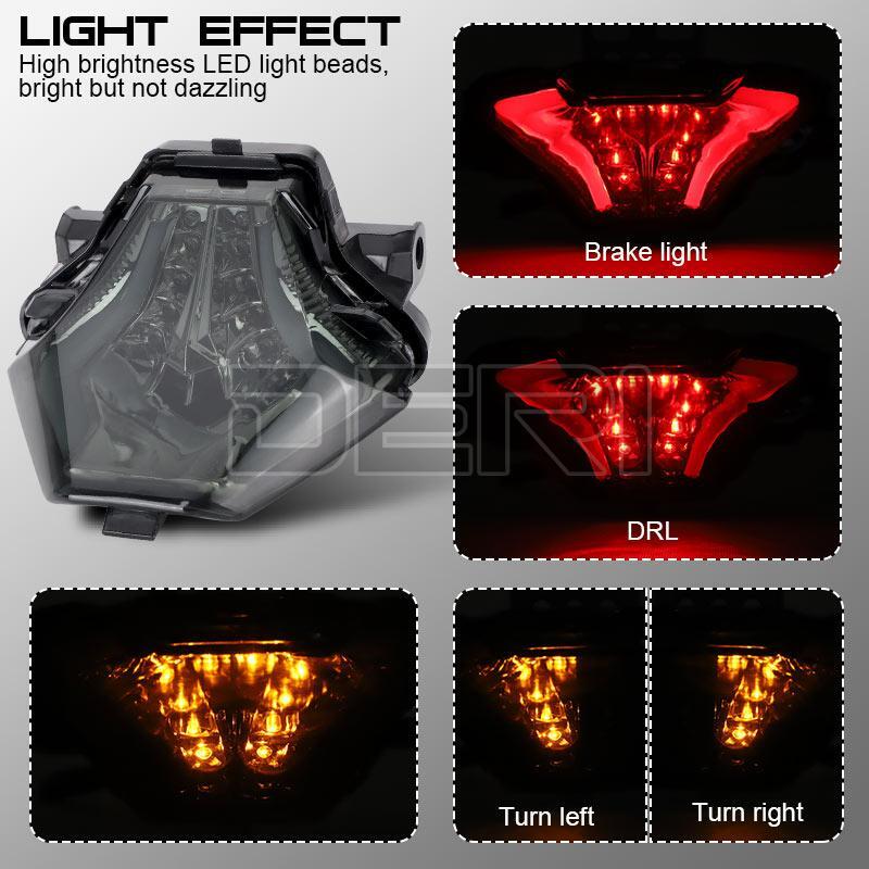 Integrated LED Tail Light Turn Signal Lamp for Yamaha R3 R25 MT03 MT25 ...