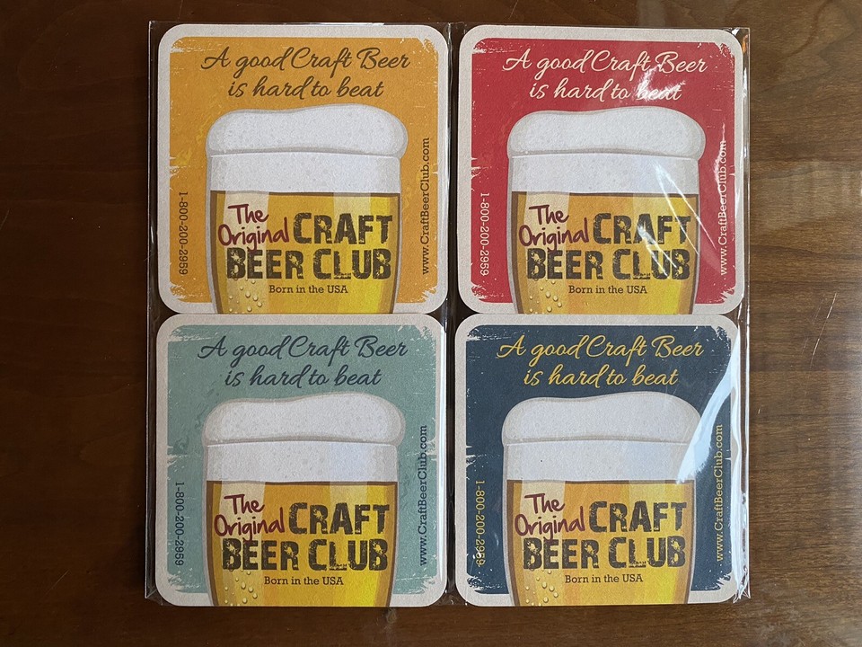 Four Craft Beer Coasters 4" Humorous Bar ware New | eBay