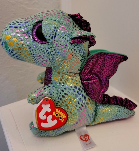 TY Beanie Boos Collection Plush Toy "Cinder" Dragon 6" tall 8421361861 ...