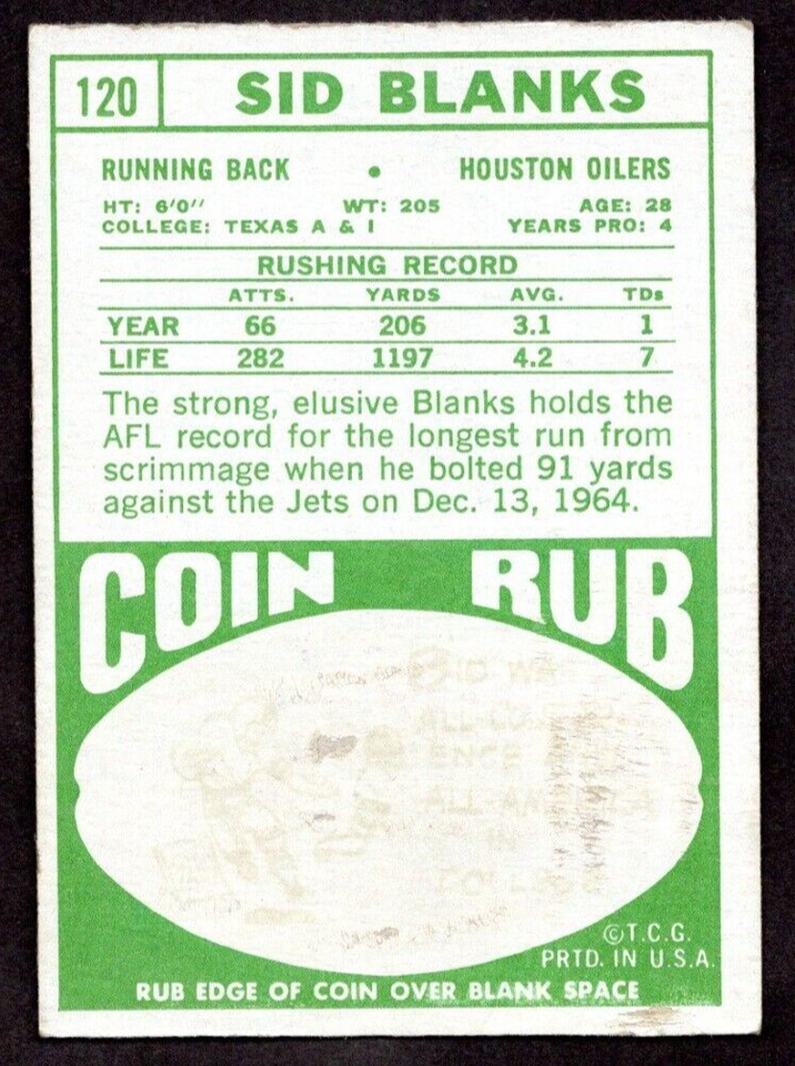 1968 Topps #120 Sid Blanks - Good | eBay