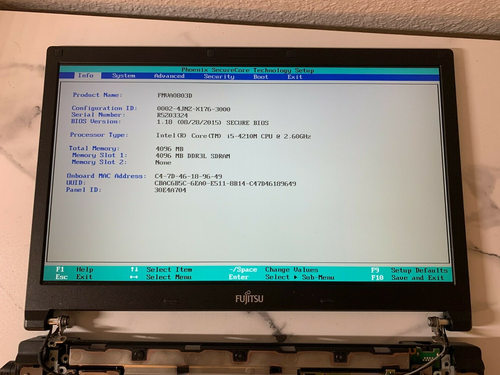 Fujitsu Lifebook A574 15.6" LCD Laptop Screen Display Complete Assembly ...