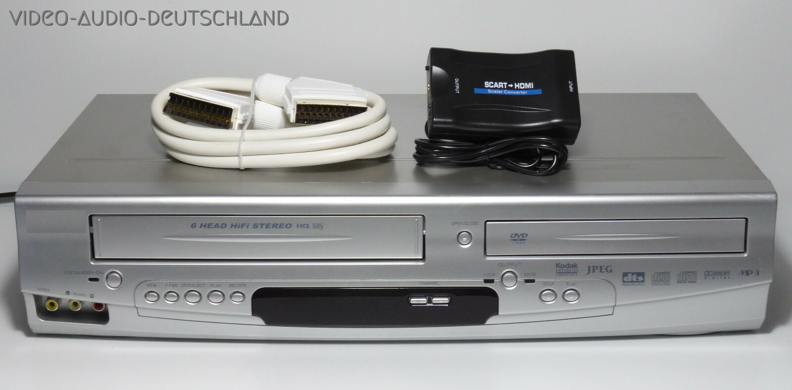 Hi-Fi VHS Videorecorder mit DVD Player / Kombigerät+HDMI+Zubehör+1 Jahr ...