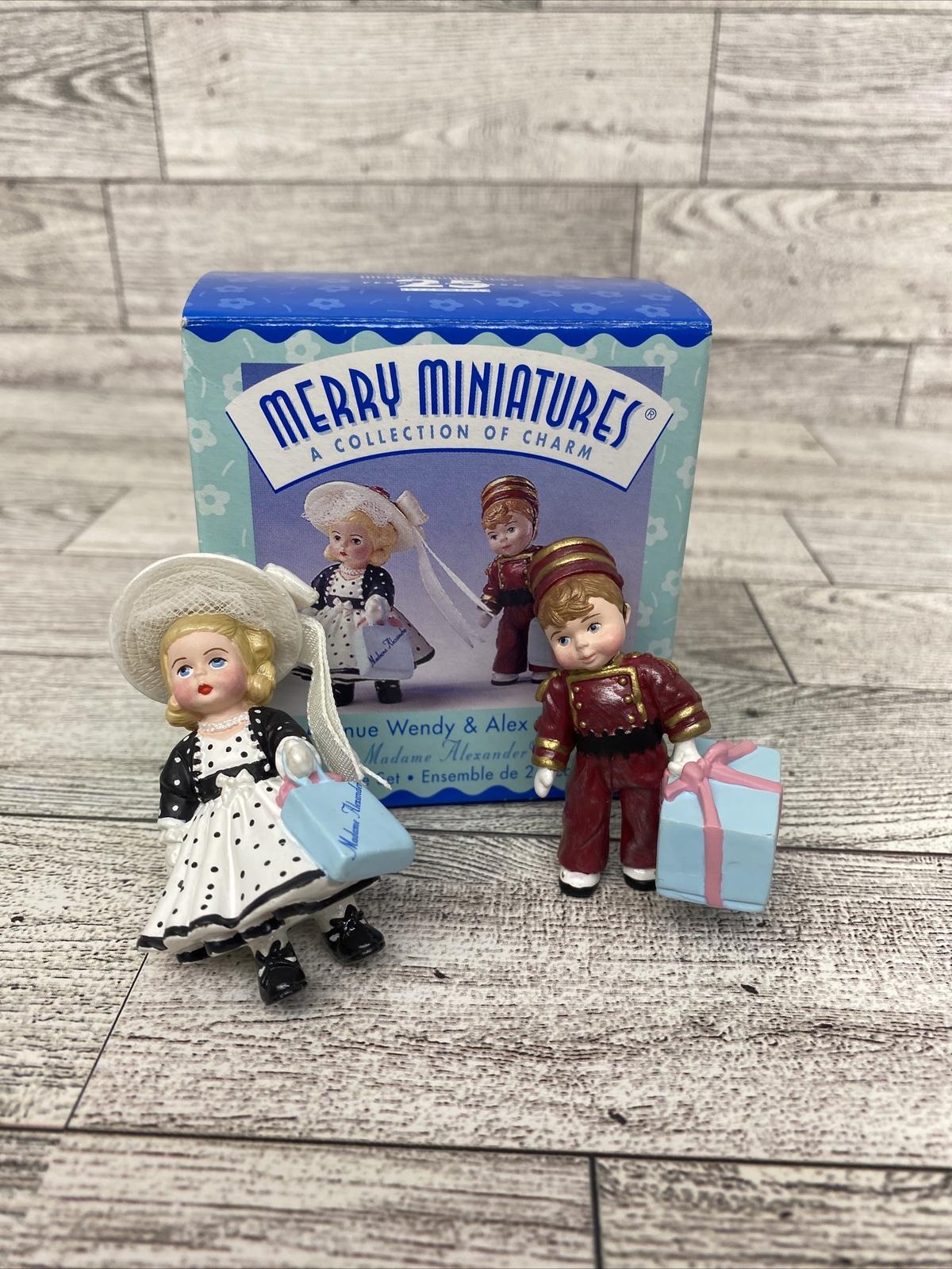 Hallmark Ornament Merry Miniatures Madame Alexander Wendy & Alex the ...