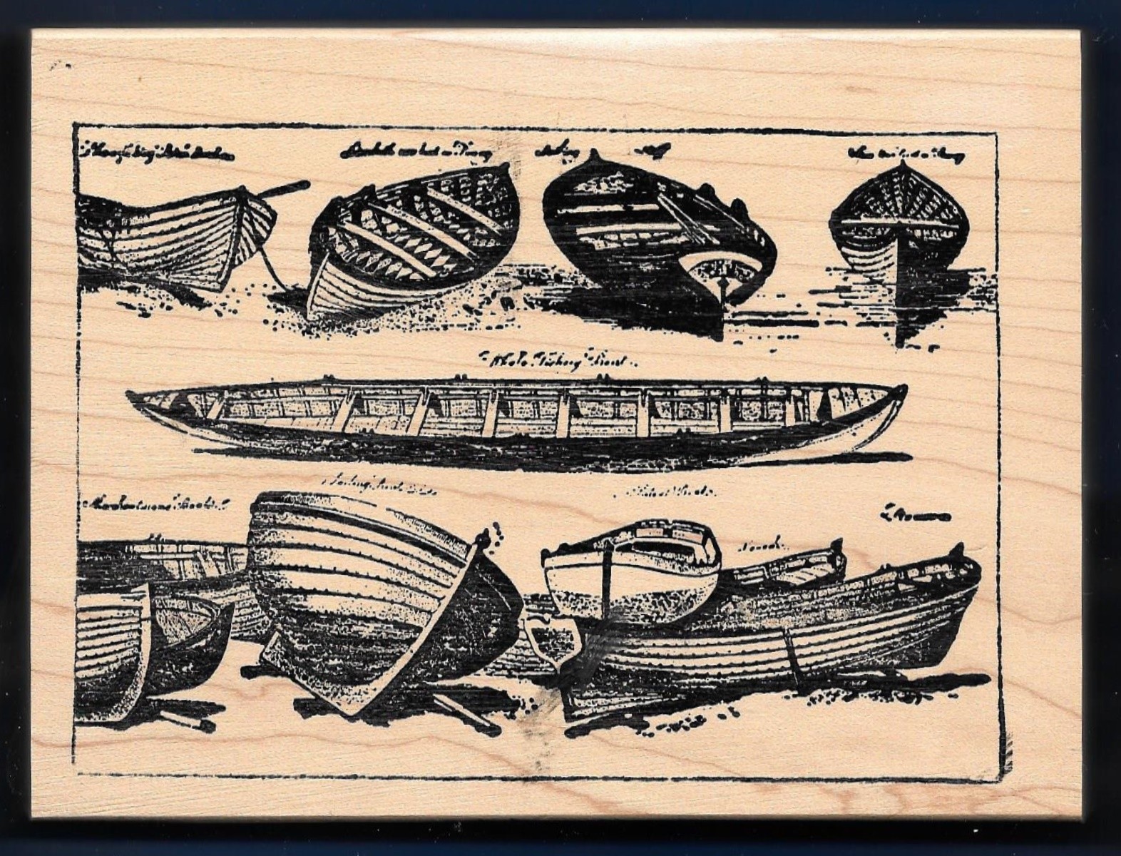 X-LARGE ROW BOATS OAR COLLAGE FRAME Lake Scene Beach Travel LOVE TO ...