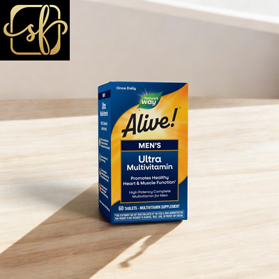 Alive! Men'S Daily Ultra Multivitamin, High Potency Formula, Promotes ...