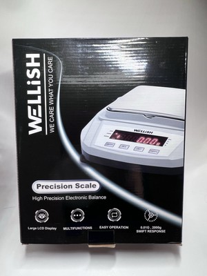 WELLish Lab Scale 2000g / 0.01g High Precision Electronic Digital Scale ...