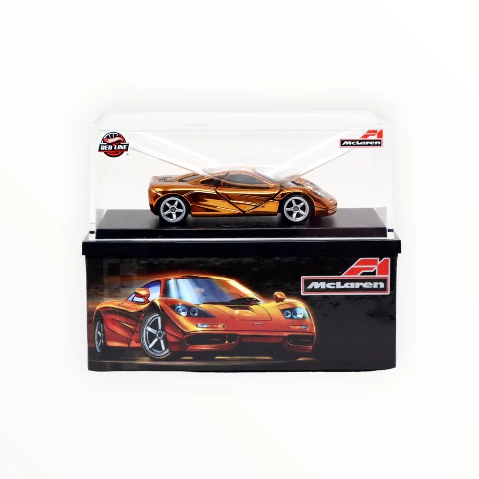 HOT WHEELS RLC RED LINE CLUB MCLAREN F1 GOLD SPECTRAFLAME MIB SEALED | eBay
