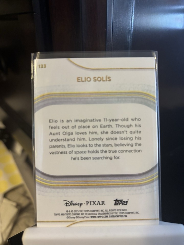 2025 Topps Chrome Disney Elio Solis Debut Base Card #133 Elio Pixar | eBay