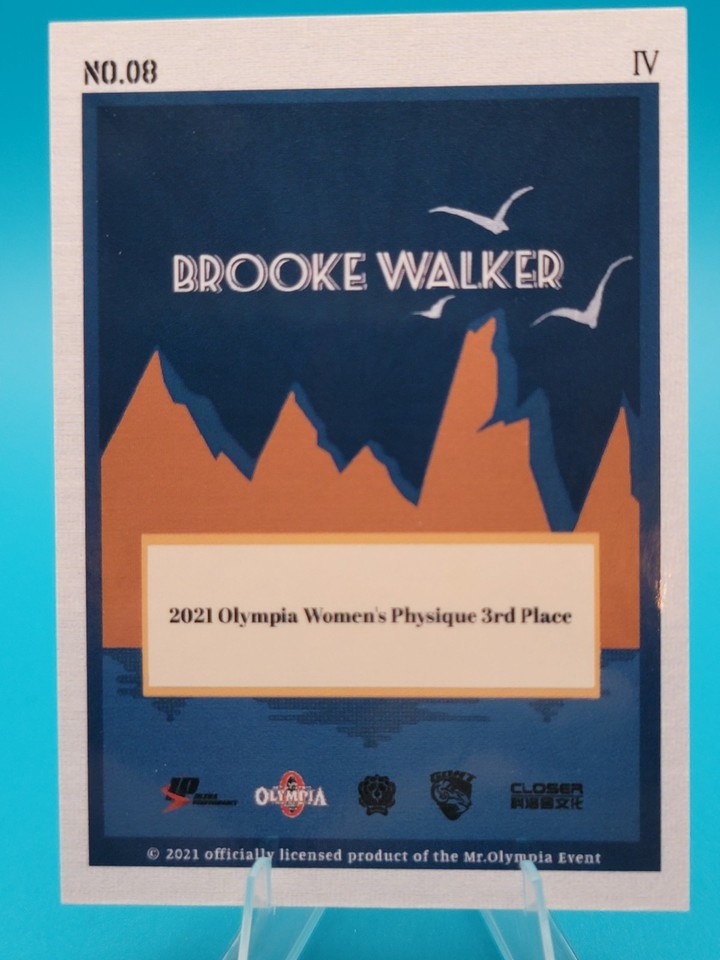 Brooke Walker 2021 Olympia Women's Physique 3rd Place Holo Trading Card ...