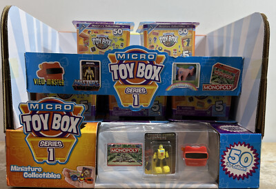 Micro Toy Box Series 1 20 Boxes w/ Display Case MOTU Transformers 100 ...