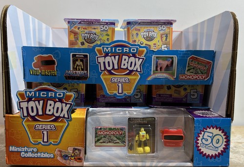 Micro Toy Box Series 1 20 Boxes w/ Display Case MOTU Transformers 100 ...
