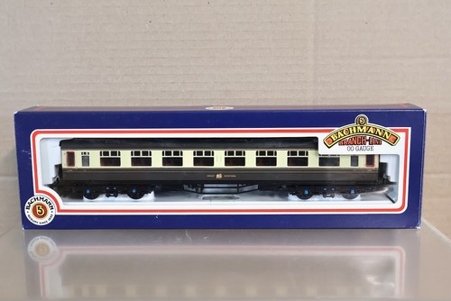 BACHMANN 34-050 GW GWR CHOCOLATE CREAM COLLETT 60' 3rd CLASS COACH 1107 ...
