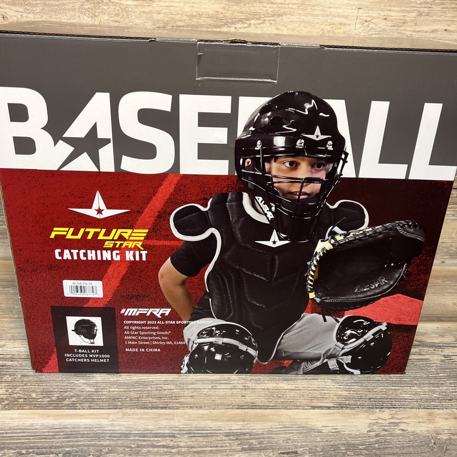 All Star Future Star Baseball Catcher's Kit - Ages 7-9 Black SI-CK-FS ...