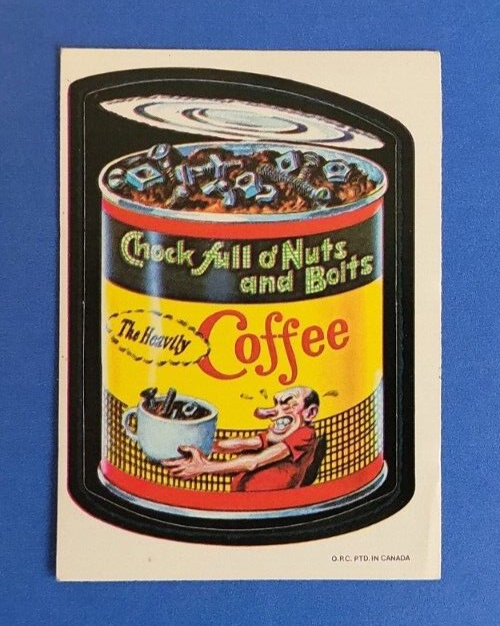 1973 WACKY PACKAGES SERIES 1 OPEE CHEE WHITE BACK CHOCK FULL OF NUTS ...