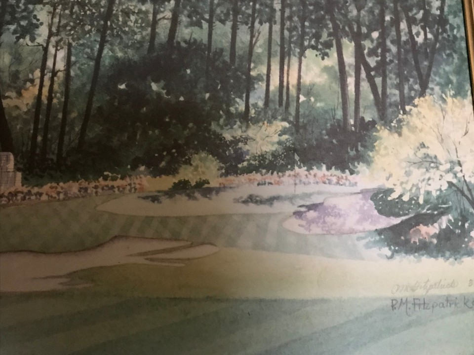 Augusta's No.10 Hole by Paula (P.M.) Fitzpatrick Ltd Ed. Signed ...