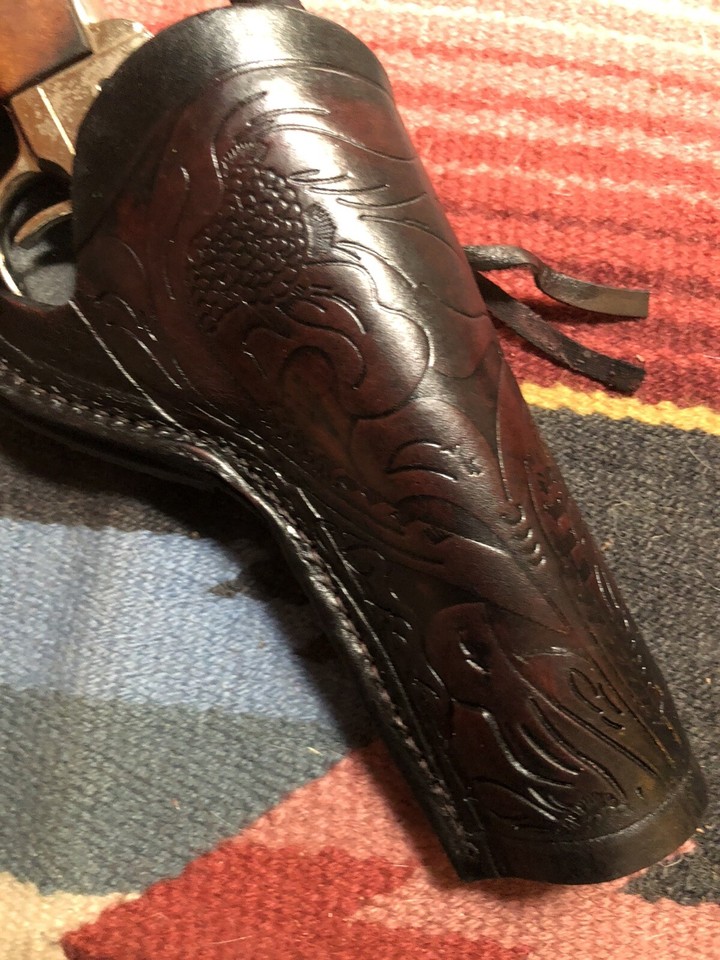 FITS Colt SAA 1873 4.75" Ruger Wrangler 4.62" Western Holster Cross ...