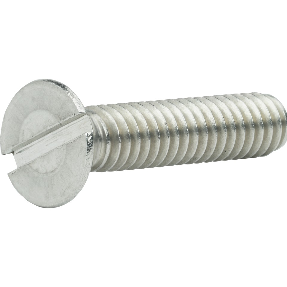 4-40 Flat Head Countersink Machine Screws Slotted Drive Stainless Steel ...