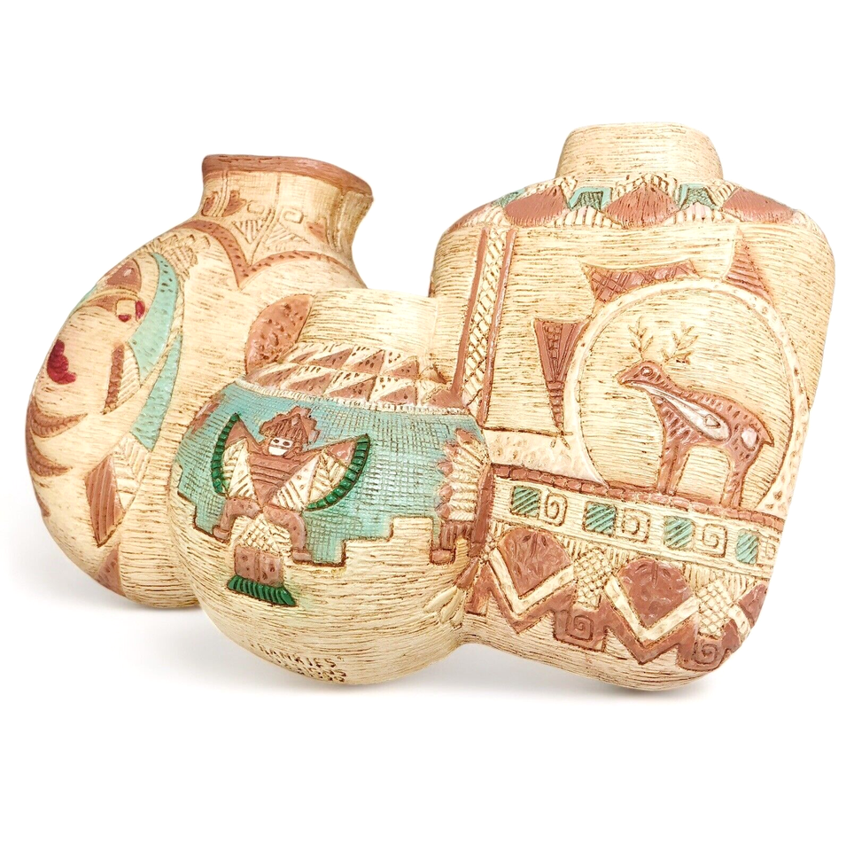 Frankies Designs Native American Adobe Pots Wall Hanging Southwest ...