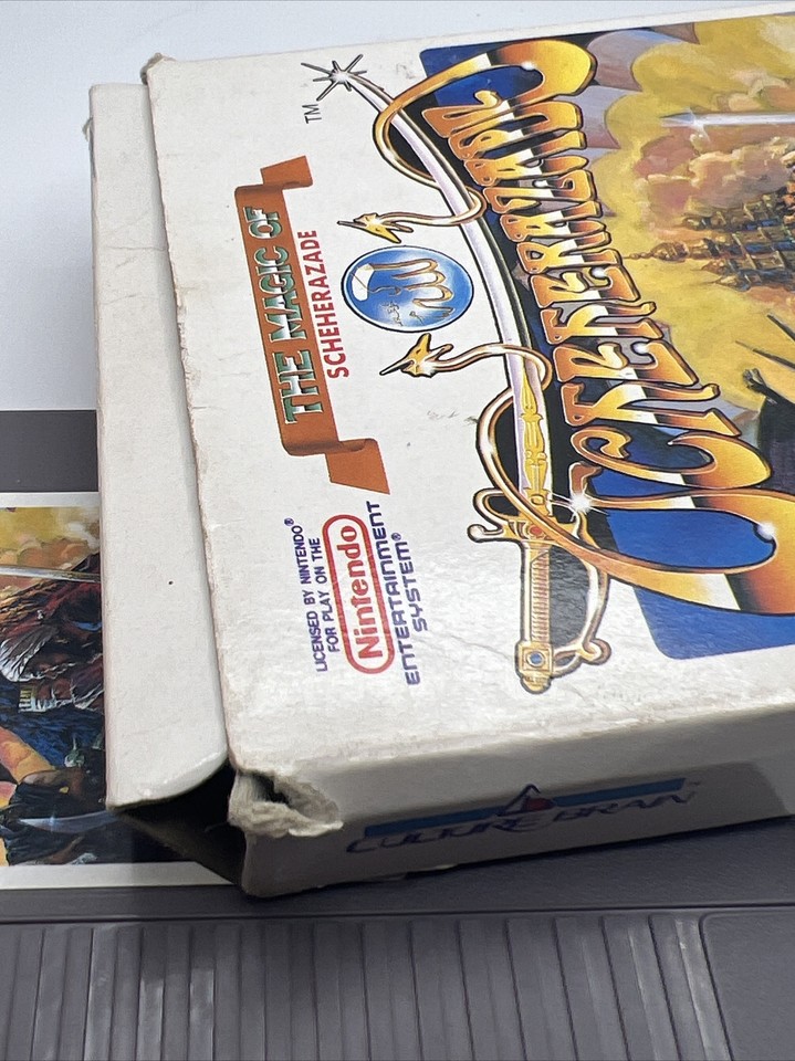 Magic of Scheherazade Game 1989 (Nintendo NES) Complete W/box ~works ...