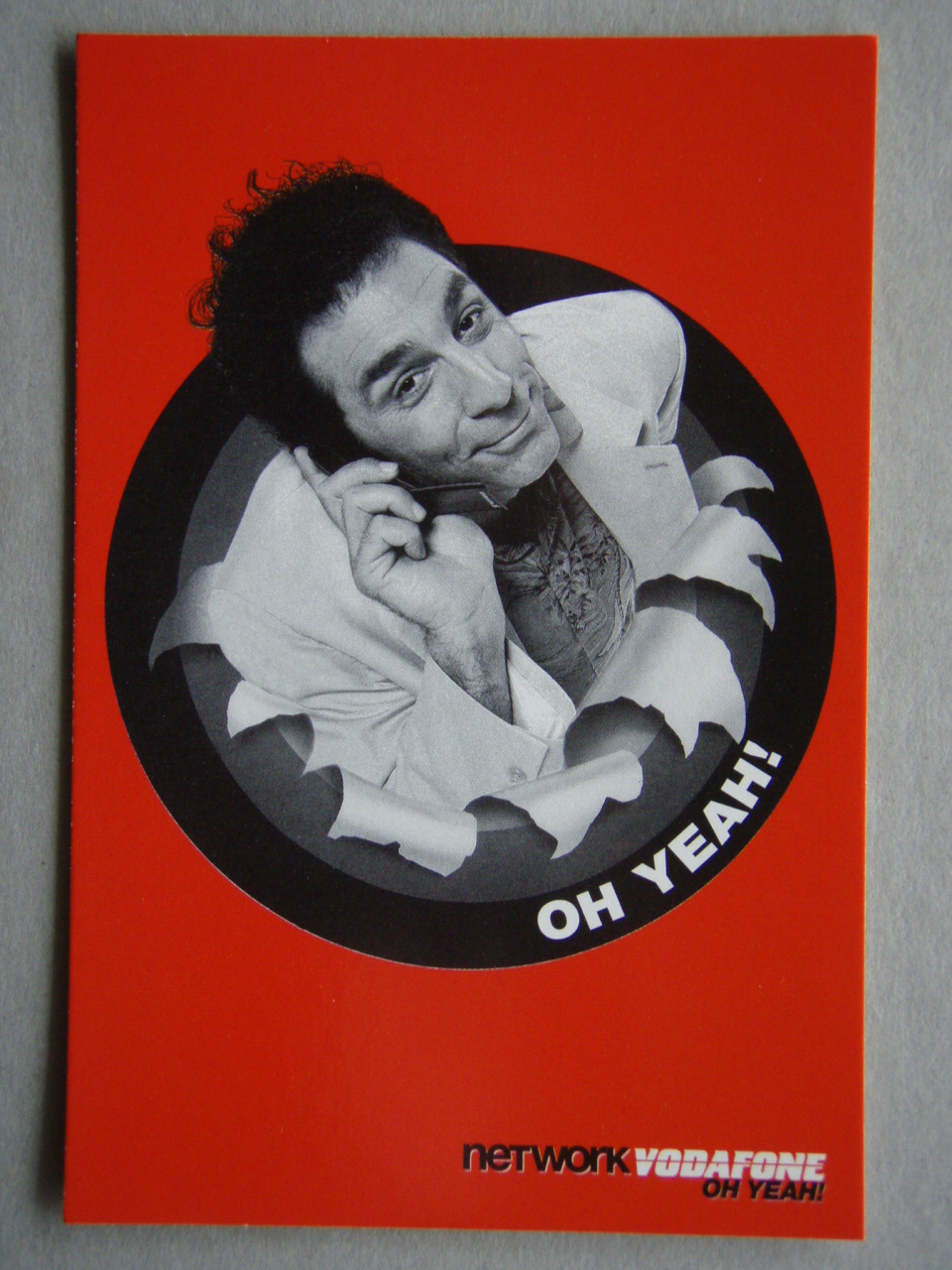 NETWORK VODAFONE OH YEAH COSMO KRAMER ADVERT AVANT CARD #1646 POSTCARD ...