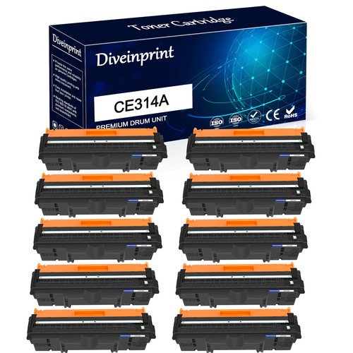 10PK 126A CE314A Drum Unit Compatible With HP Color LaserJet Pro CP1025 ...
