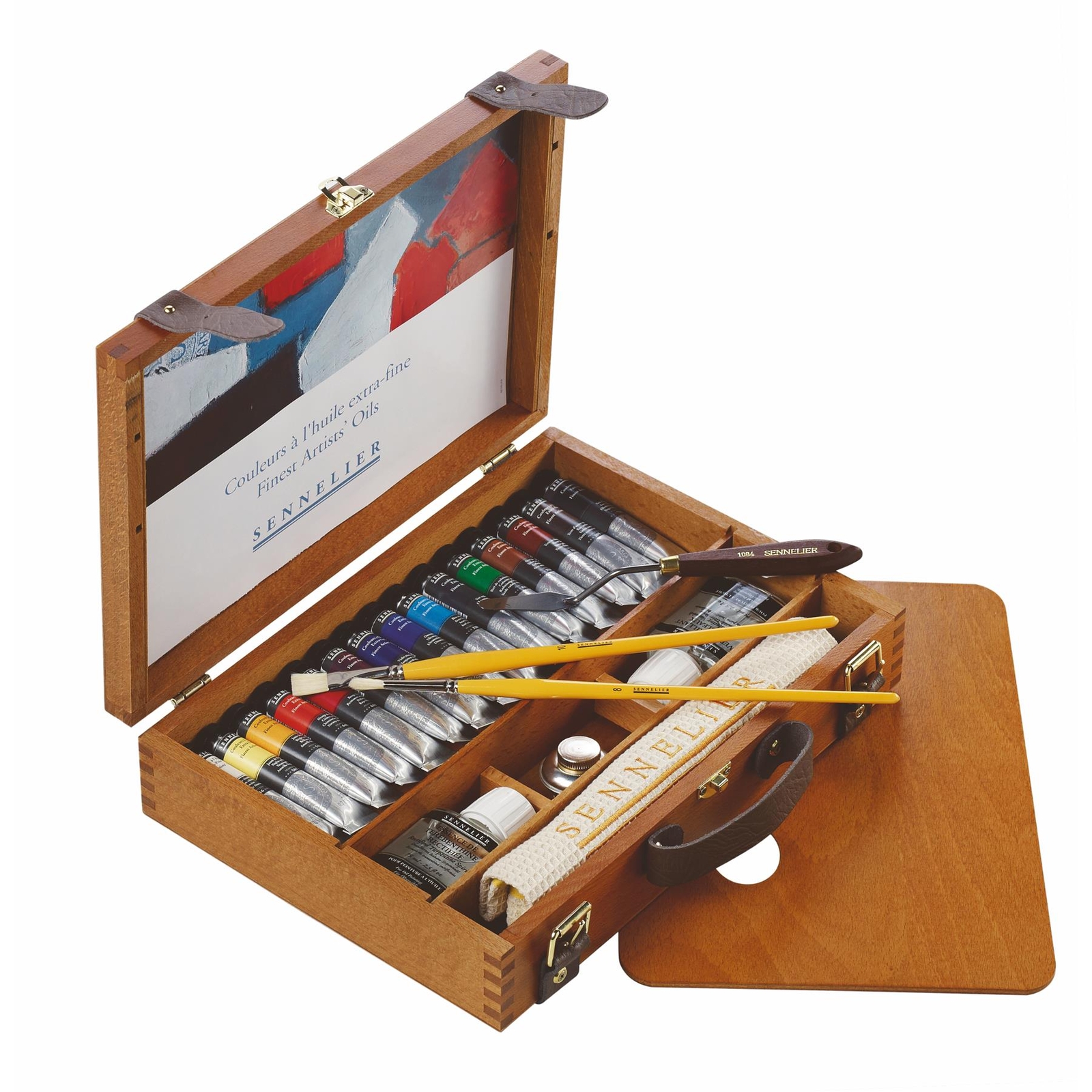 oil painting oil paint set wooden box set gift tubes sennelier artist ...