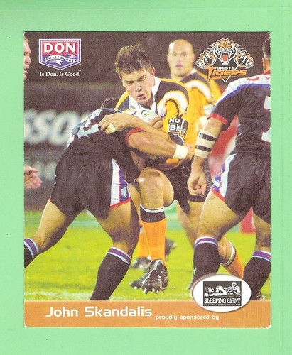 #D57. DON SMALLGOODS WESTS TIGERS RUGBY LEAGUE CARD - JOHN SKANDALIS ...