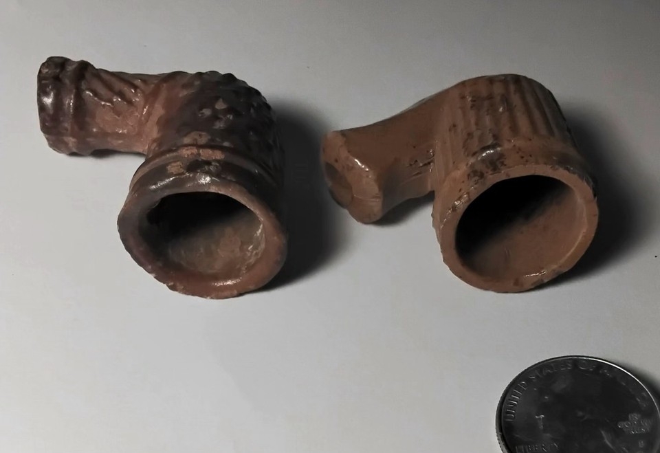 Two 19th Century clay pipes as produced by Pampling Pipe factory in ...