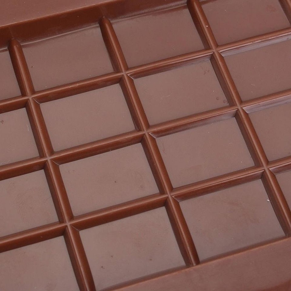 24 Grid Chocolate Candy Sugar Mould Bar Block Ice Silicone Molds Cake ...
