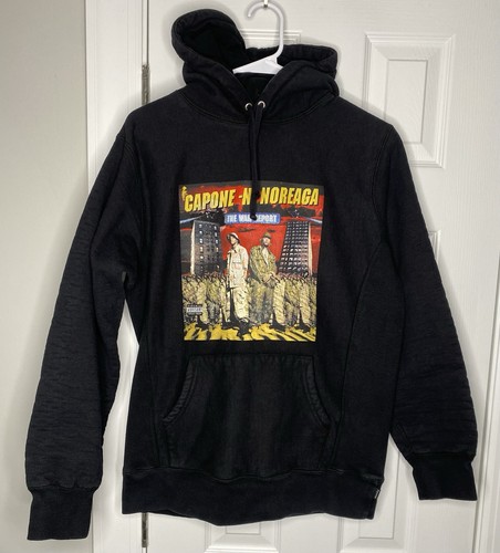 Supreme Men’s Capone N Noreaga War Report Hooded Sweatshirt Black Size ...