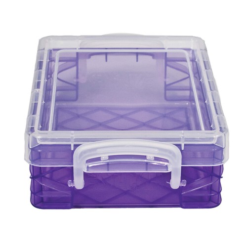 Super Stacker Crayon Box Assorted Color Space Saving Durable Plastic ...
