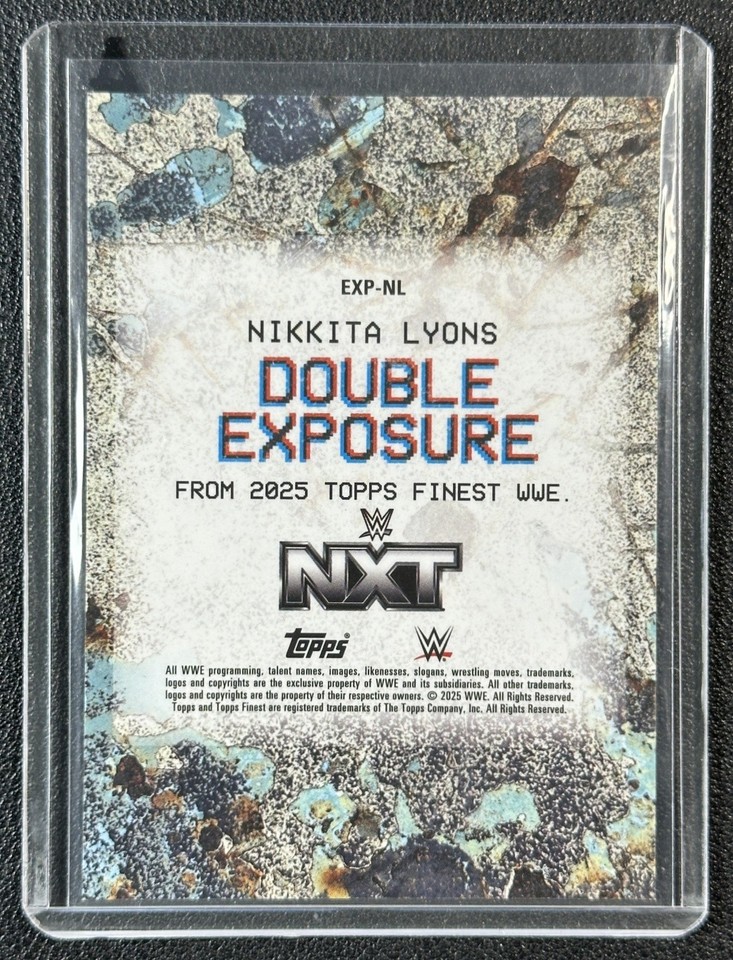 NIKKITA LYONS 2025 TOPPS FINEST WWE #EXP-NL DOUBLE EXPOSURE SP A | eBay