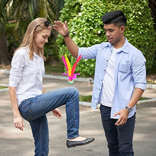 Kick Shuttlecock Chinese Jianzi Colorful Feather Foot Sports Outdoor ...