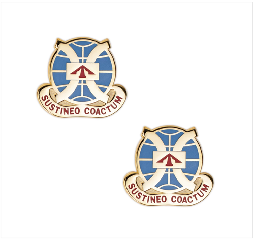 GENUINE U.S. ARMY CREST: 916TH SUPPORT BRIGADE - MOTTO: SUSTINEO ...