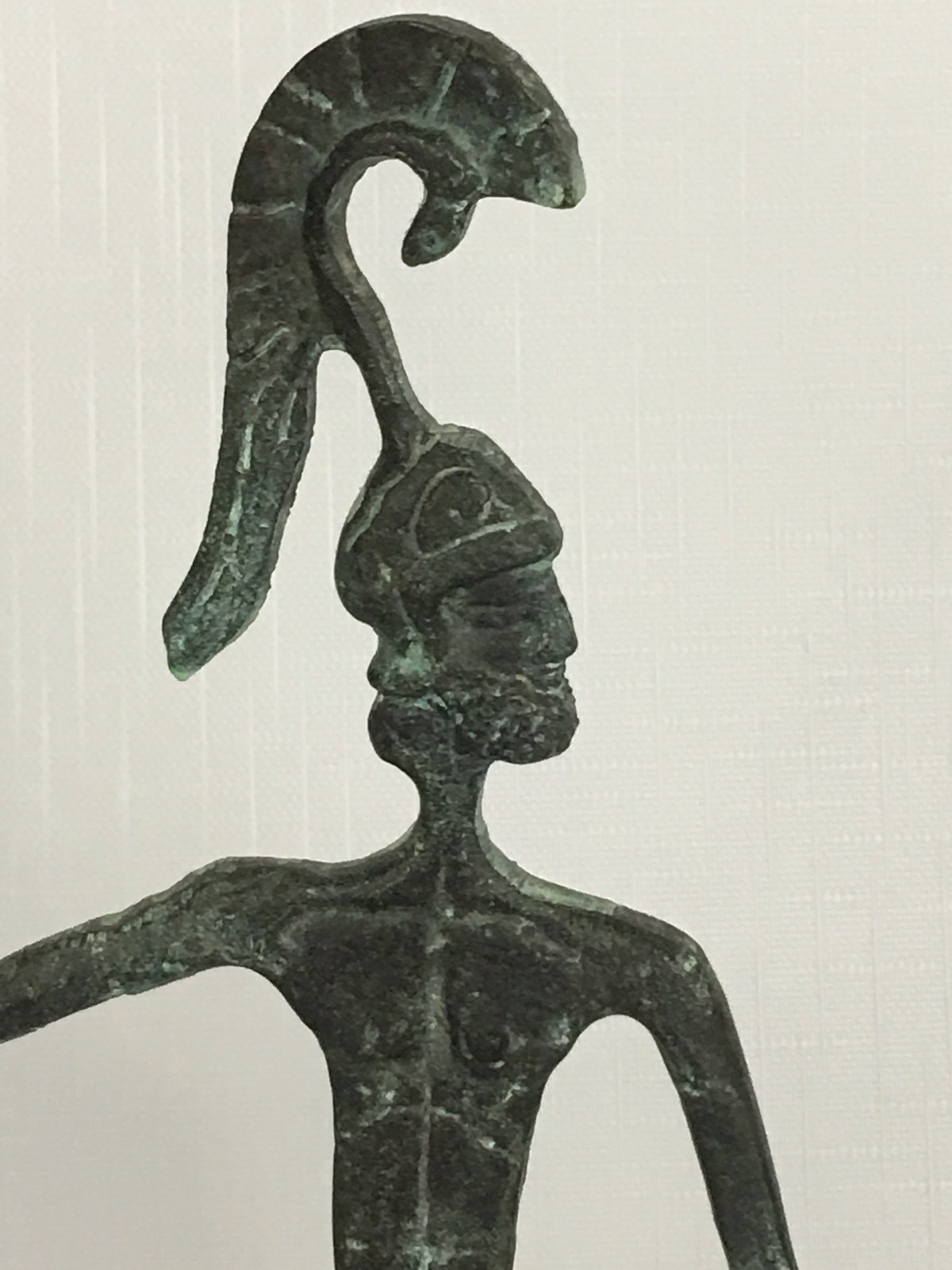 Mid Century Modern Ancient Greek Metal Soldier Hoplite WARRIOR Bronze ...